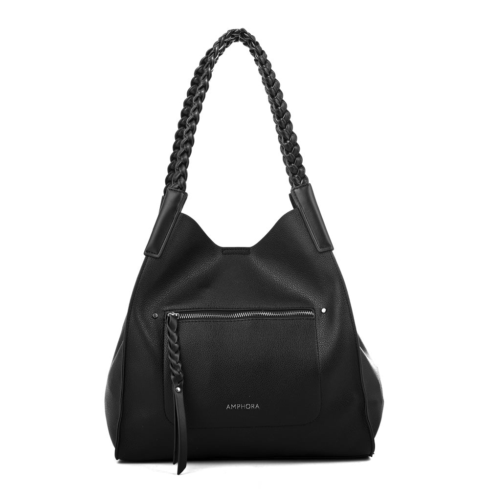 CARTERA CORTE RECTO IRIS NEGRO – Amphora Argentina